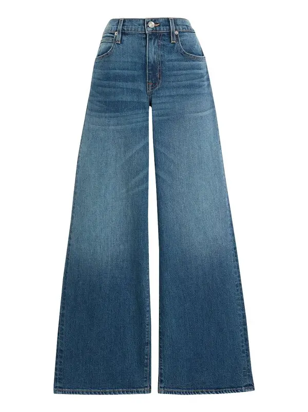 SLVRLAKE Selena High-rise Wide-leg Jeans - Mid Denim