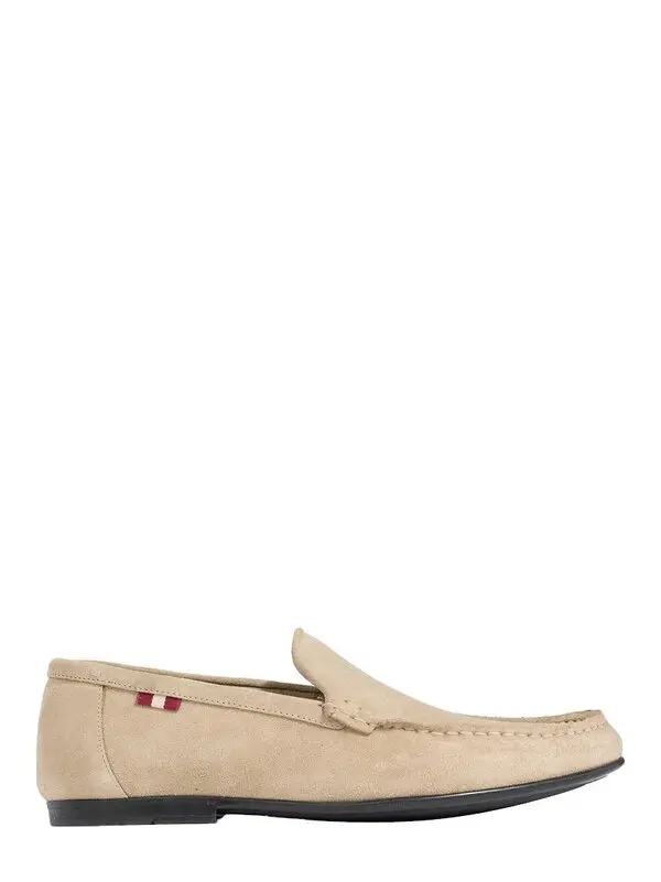 Bally Craxon Suede Loafers - Beige