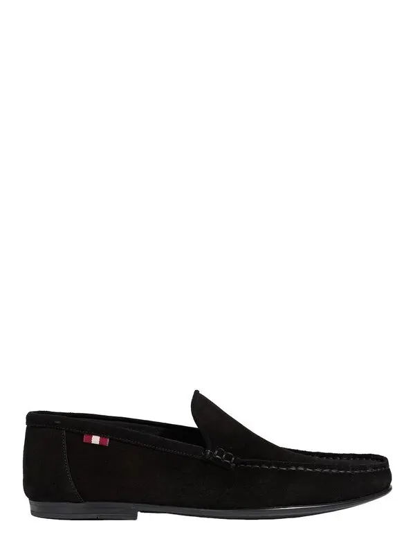 Bally Craxon Suede Loafers - Black