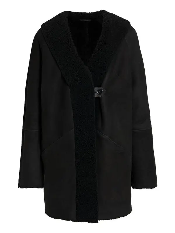 Loulou De Saison Isak Shearling Coat - Black