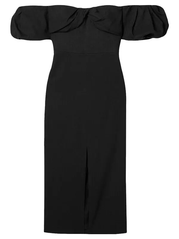 Isabel Marant Étoile Darlena Strapless Gathered Midi Dress - Black