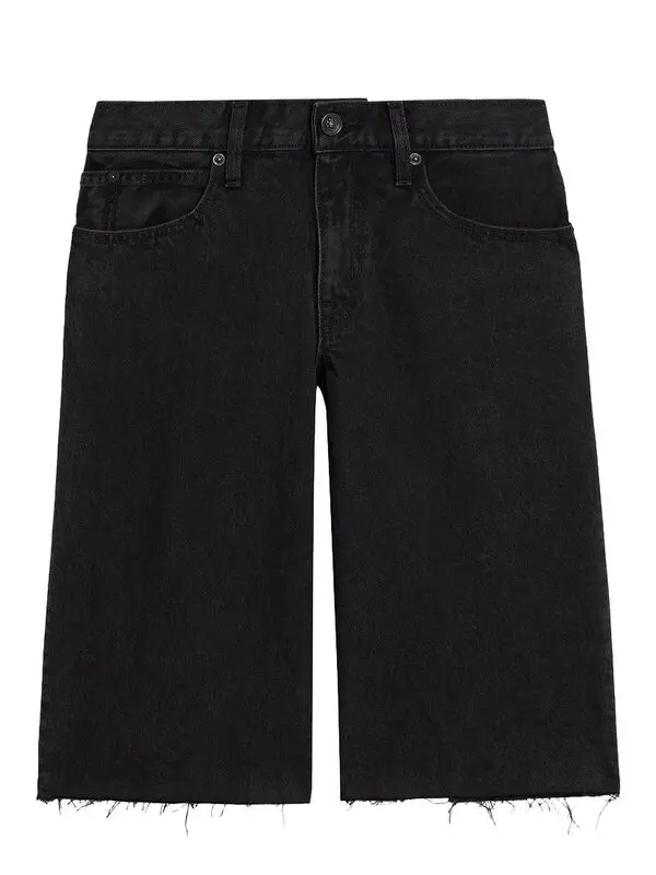 SLVRLAKE Mica Denim Shorts - Black