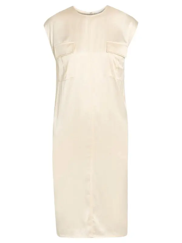 Loulou De Saison Seena Satin Dress - Ivory