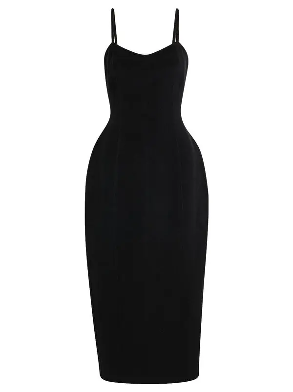 RÓHE Wool-felt Midi Dress - Black