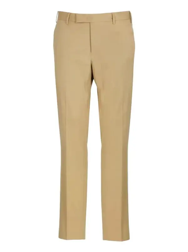 PT TORINO Tailored Trousers With Pressed Crease - Neutrals