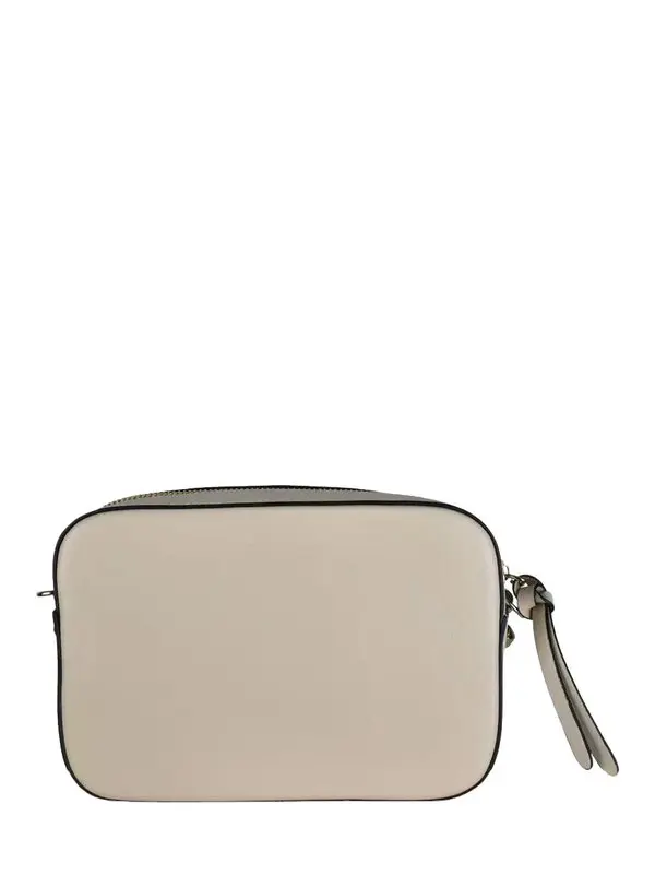 JIMMY CHOO Jc Logo Grained Leather Shoulder Bag - Neutrals