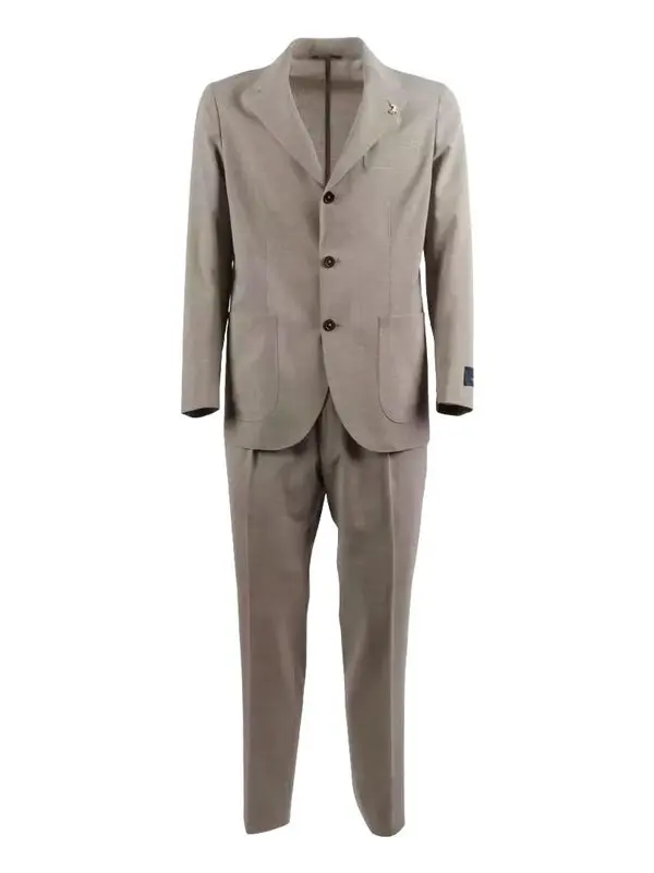 TOMBOLINI Zero Gravity Single-breasted Wool Suit - Neutrals