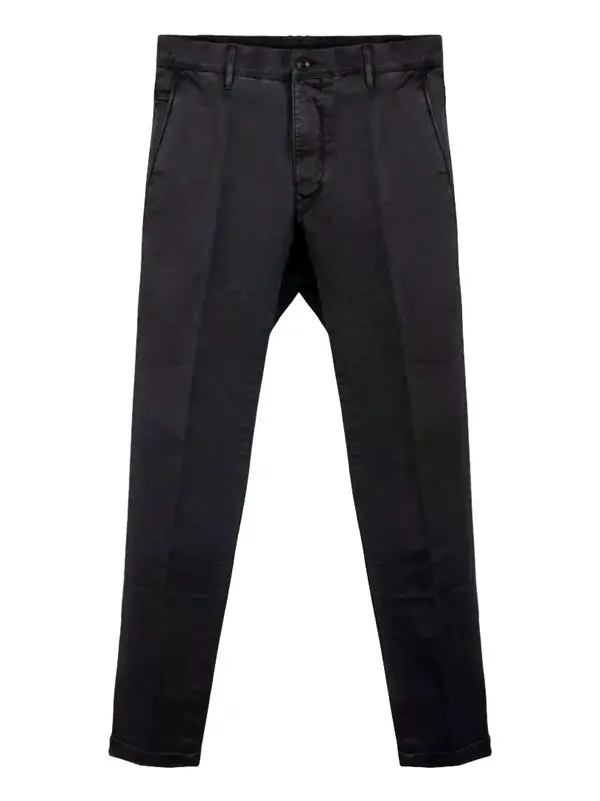 Incotex Slim-fit Chino Trousers - Black