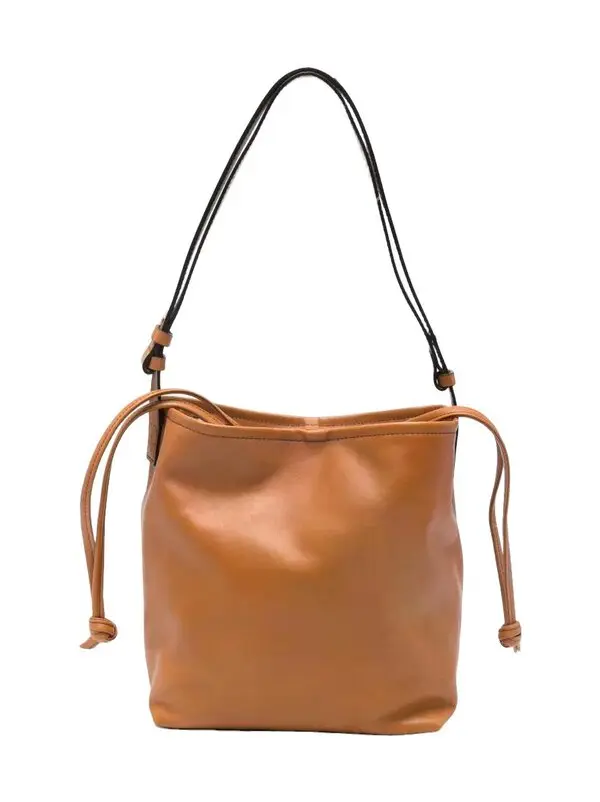 HAGS Knotted Drawstring Shoulder Bag - Brown
