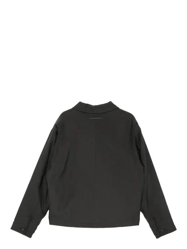 MAISON MARGIELA Logo Embroidered Jacket - Grey