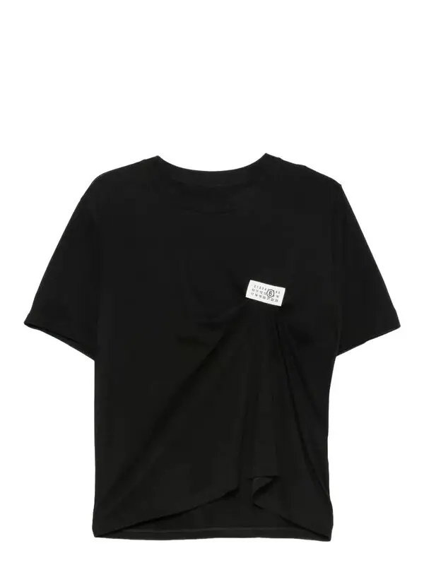 MAISON MARGIELA Logo Patch T-shirt - Black