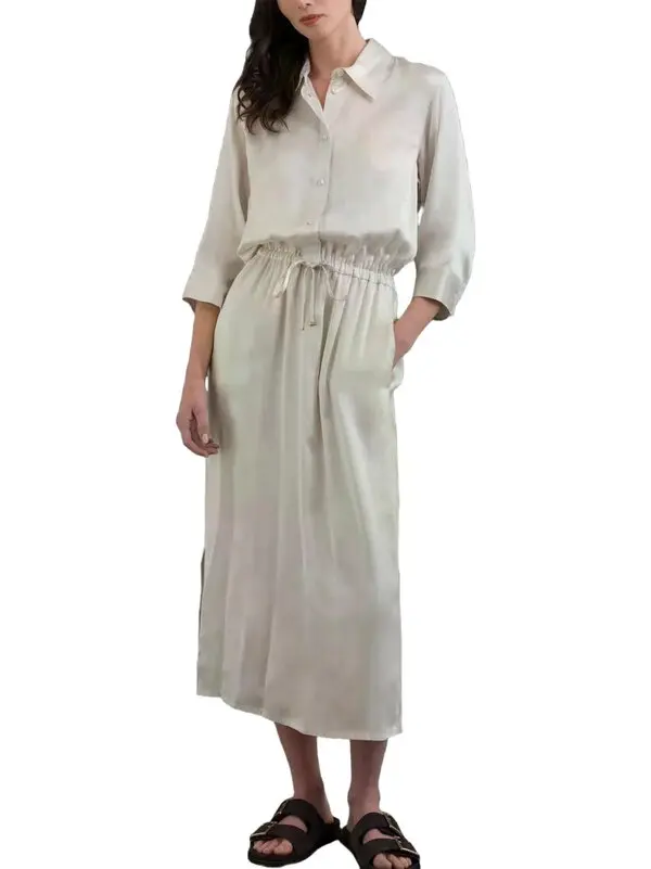 MOORER Antea-skr Midi Dress - Neutrals
