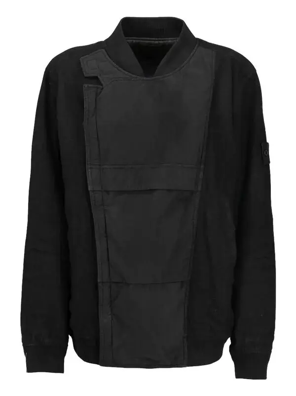 Stone Island Compass Patch Panelled Jacket - Black