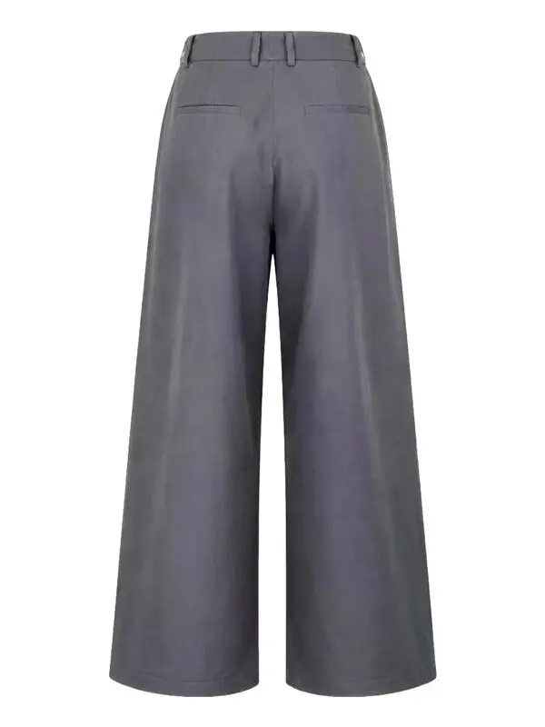 MOORER Rumy-wfc Wide Leg Trousers - Blue