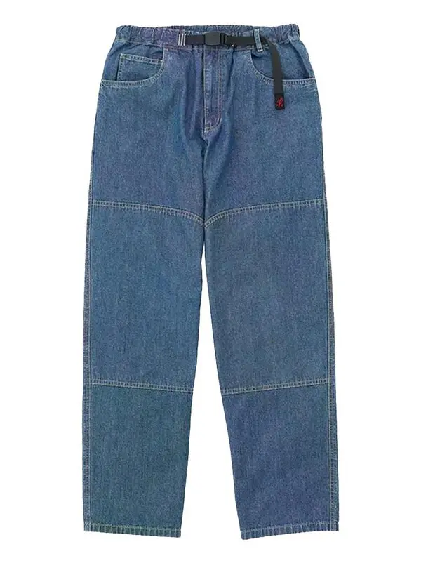 Gramicci Double-knee Chambray Jeans - Blue