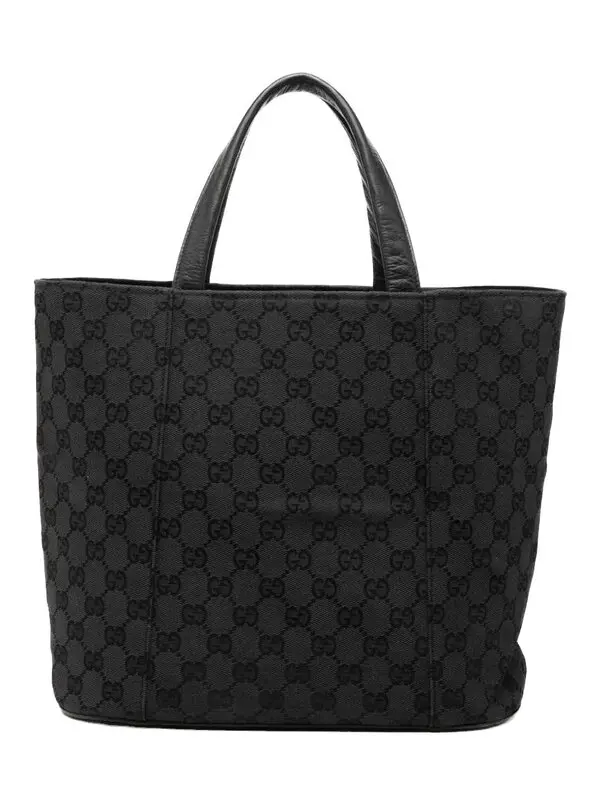 Gucci Gg Canvas Tote Bag - Black