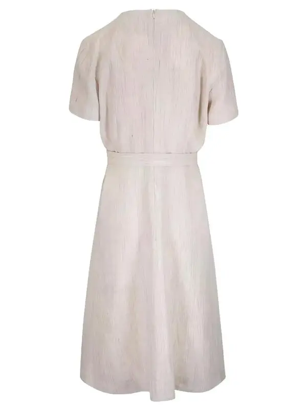 Kiton Belted Midi Dress - Neutrals