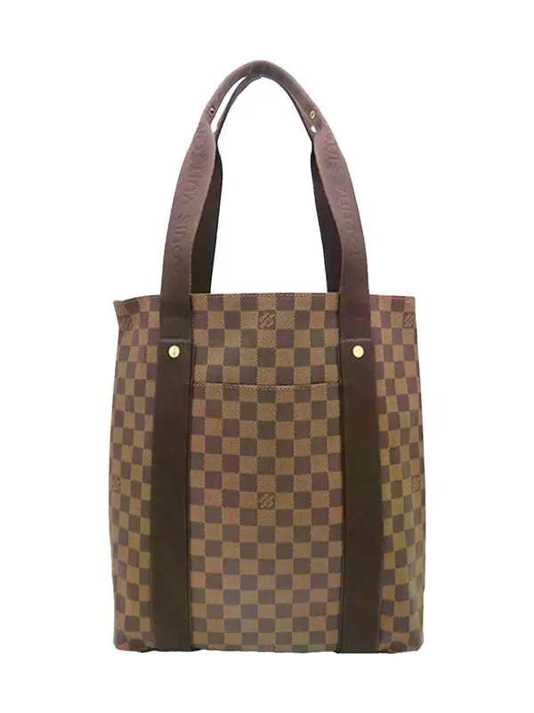 LOUIS VUITTON Damier Ebene Canvas Cabas Beaubourg Tote Bag - Brown