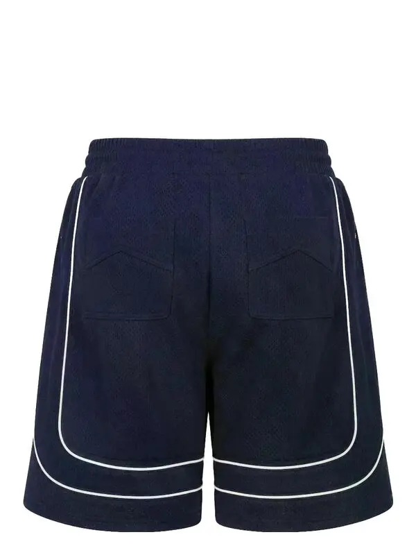 Rhude Logo-print Mesh Shorts - Blue