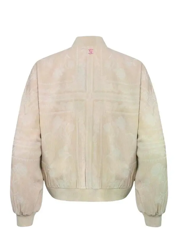 TWINSET Beige Floral Print Bomber Jacket - Neutrals