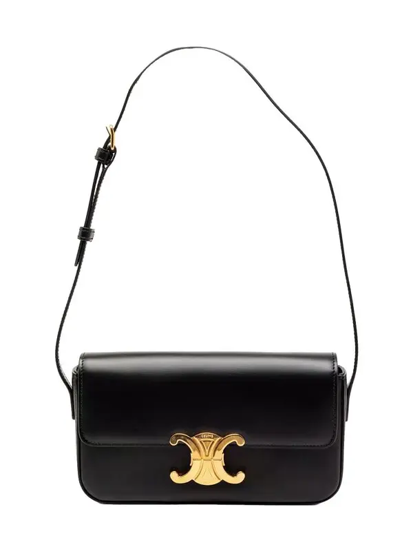 Celine Triomphe Claude Shoulder Bag - Black