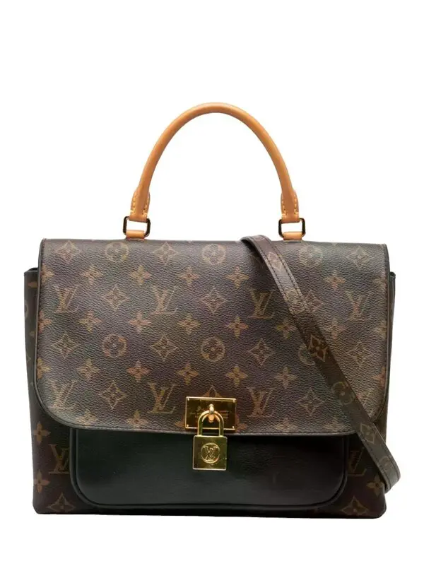 LOUIS VUITTON Monogram Marignan Satchel - Black
