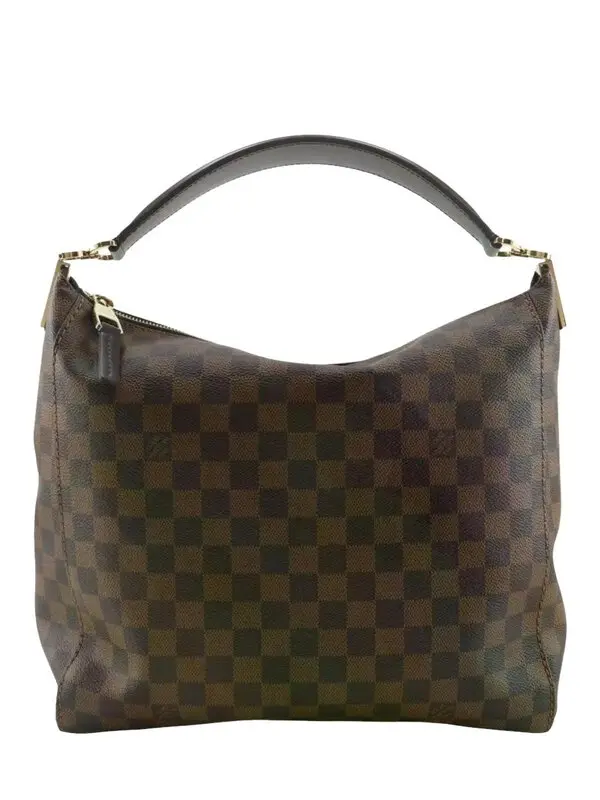 LOUIS VUITTON Damier Ebene Portobello Pm Shoulder Bag - Brown