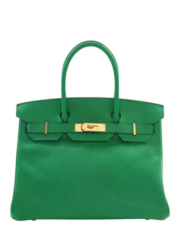 Hermès 30 Cm Birkin Retourne Handbag - Green