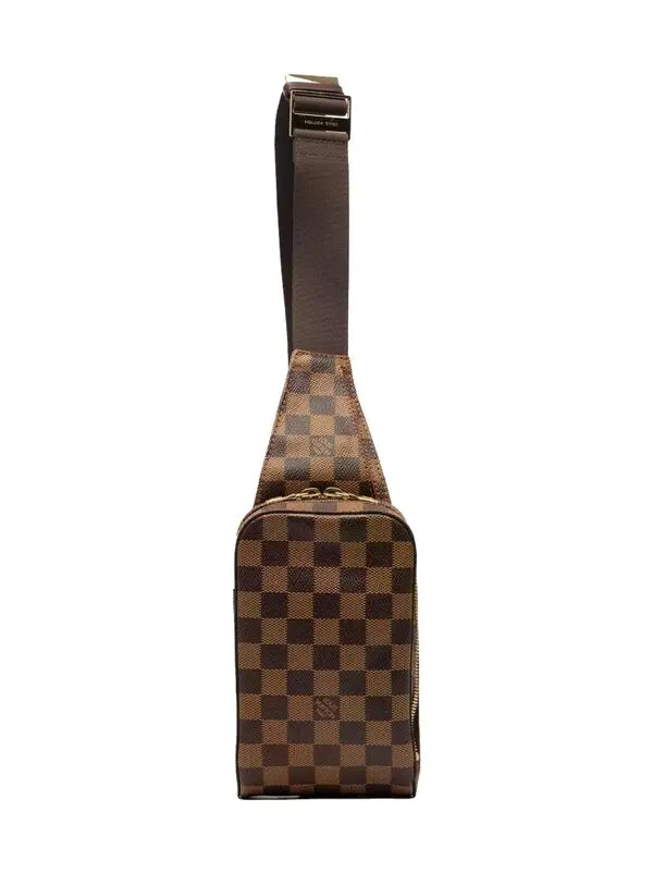 LOUIS VUITTON Damier Ebene Geronimos Crossbody Bag - Brown