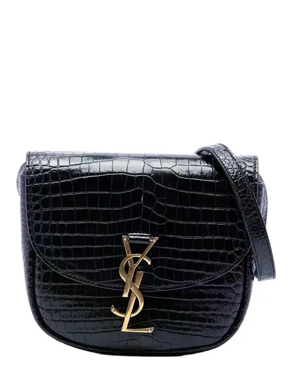 Saint Laurent Kaia Monogram Crossbody Bag - Black