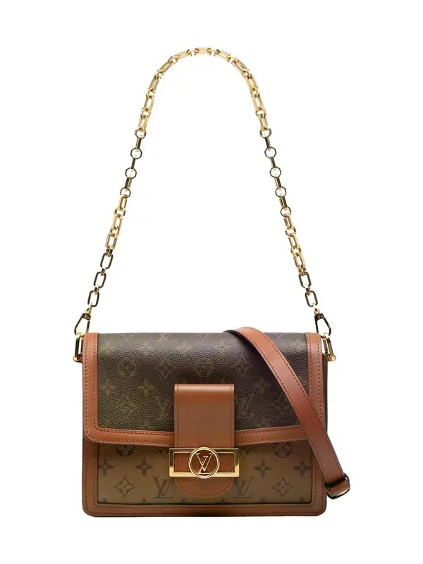 LOUIS VUITTON Dauphine Mm Satchel - Brown