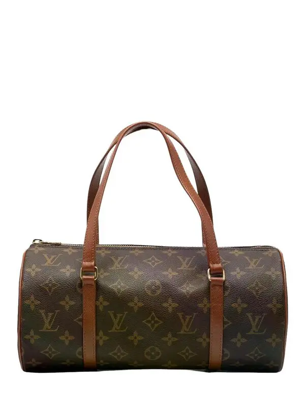LOUIS VUITTON Monogram Papillon 30 Handbag - Brown