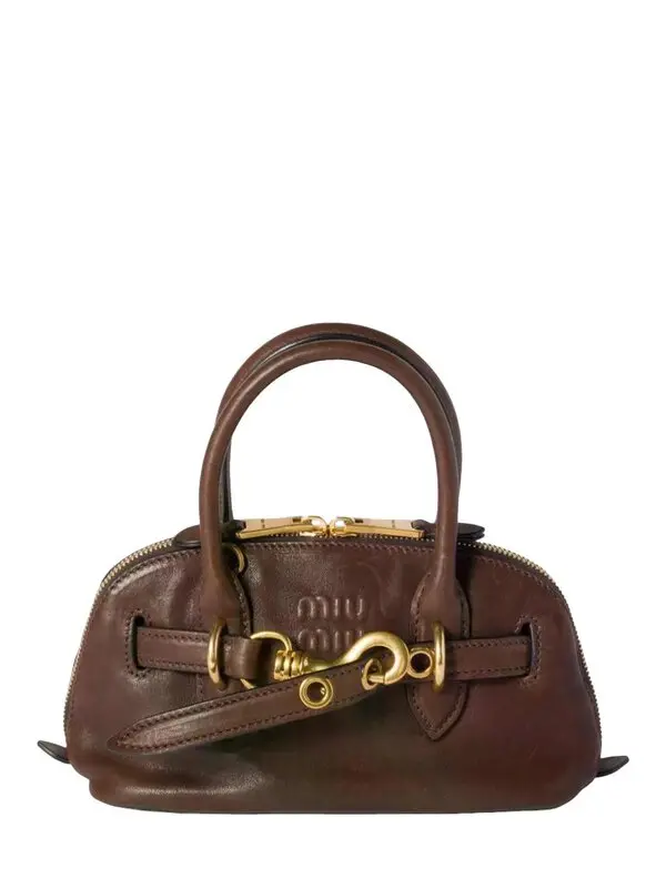 Miu Miu Aventure Mini Nappa Leather Bag - Brown