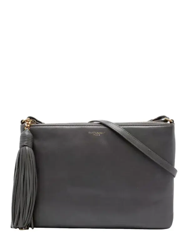 Saint Laurent Monogram Crossbody Bag - Grey
