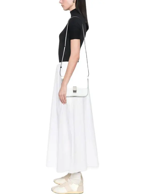 Celine 2015 Medium Calfskin Classic Box Crossbody Bag - Silver