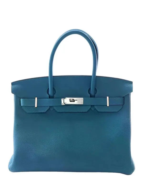 Hermès 30 Birkin Retourne Handbag - Blue