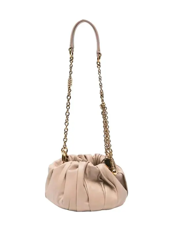 Chloé Plissé Leather Shoulder Bag - Neutrals
