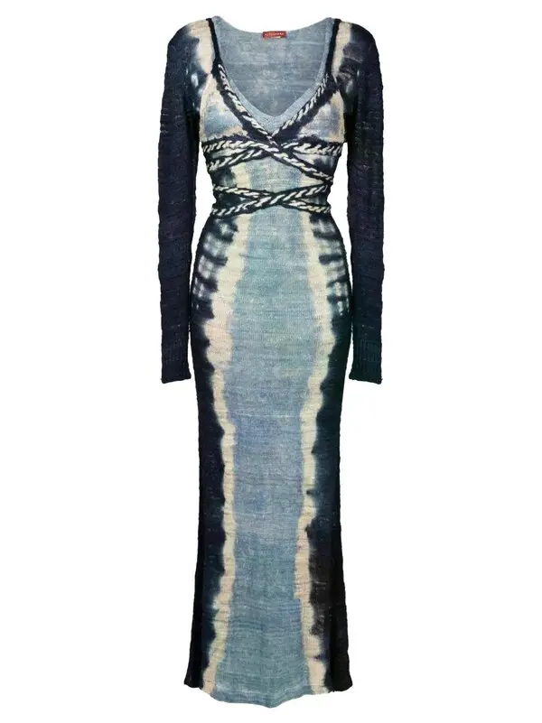 Altuzarra Philomena Tie-dye Maxi Dress - Blue