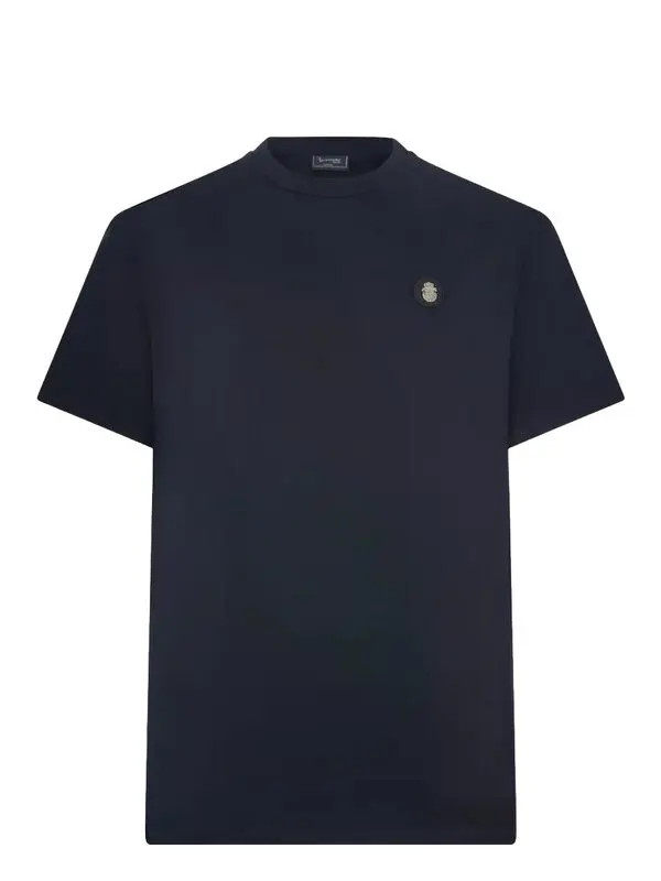 BILLIONAIRE Logo-patch T-shirt - Blue