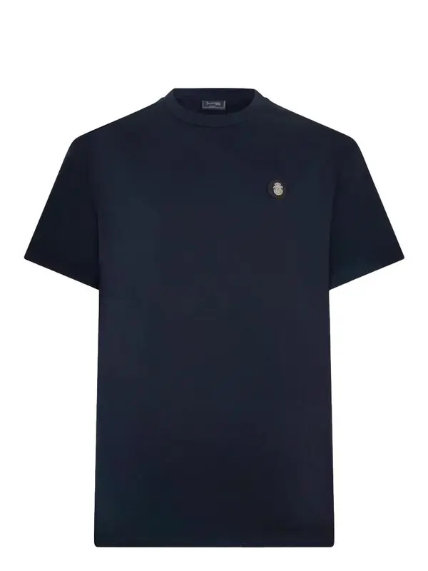 BILLIONAIRE Logo-patch T-shirt - Blue