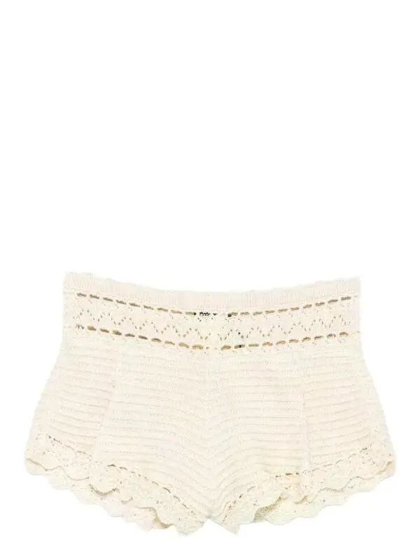 Retrofete Margo Crochet Shorts - Neutrals