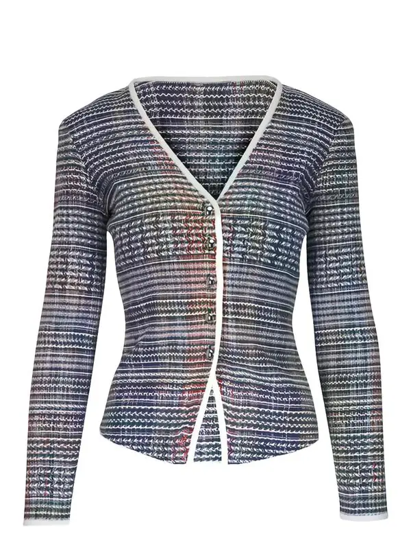 Veronica Beard Nadia Line Striped Jacket - Blue