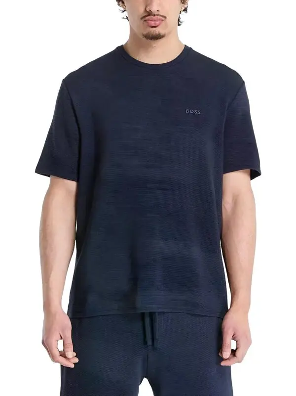 BOSS Logo-detail T-shirt - Blue