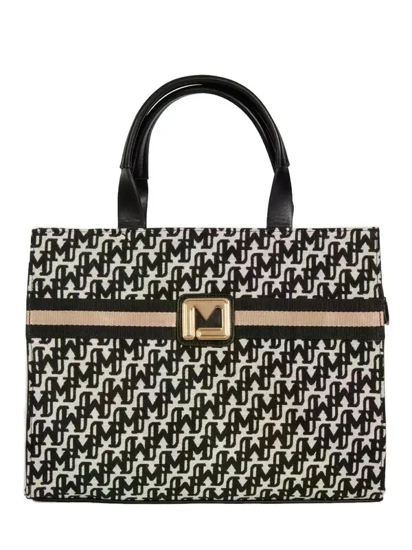 MORGAN Logo-plaque Top-handle Tote Bag - Black