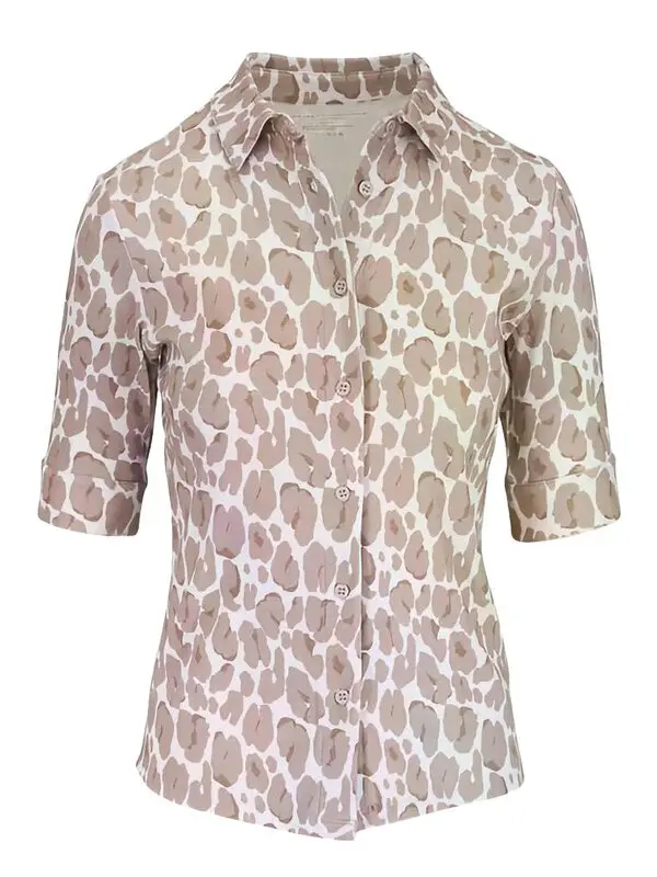 Majestic Filatures Leopard Print Button-down Shirt - Neutrals