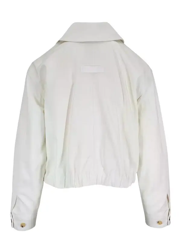 Vince Cropped Elasticated Hem Jacket - Neutrals