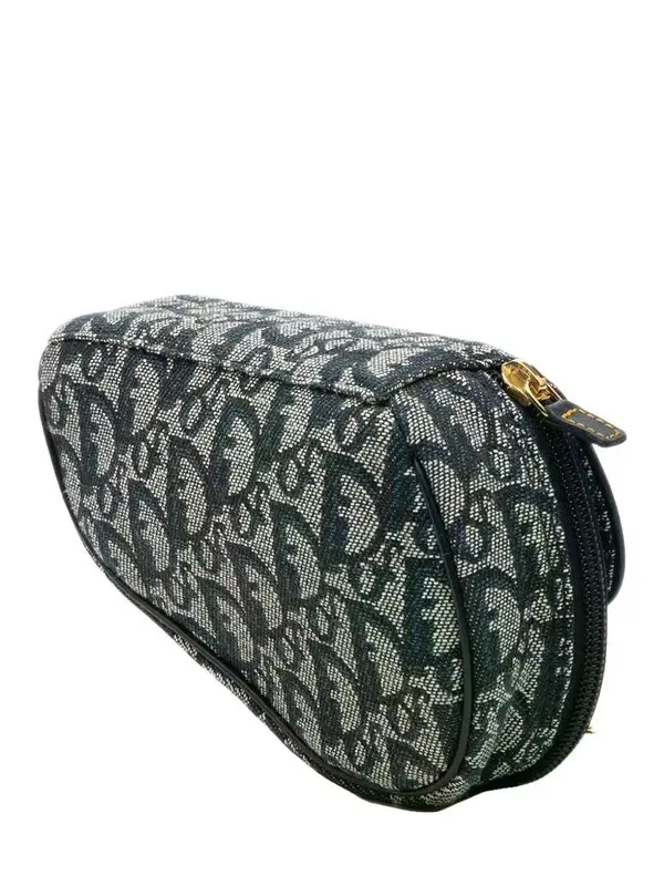 Dior Diorissimo Canvas Saddle Pouch - Blue