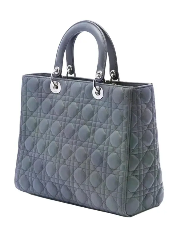 Dior Lambskin Lady Satchel - Grey