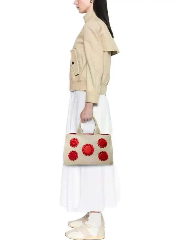 Prada Canvas Canapa Mistolino Tote Bag - Brown