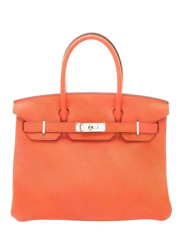 Hermès 2015 Togo Birkin Retourne 30 Handbag - Orange